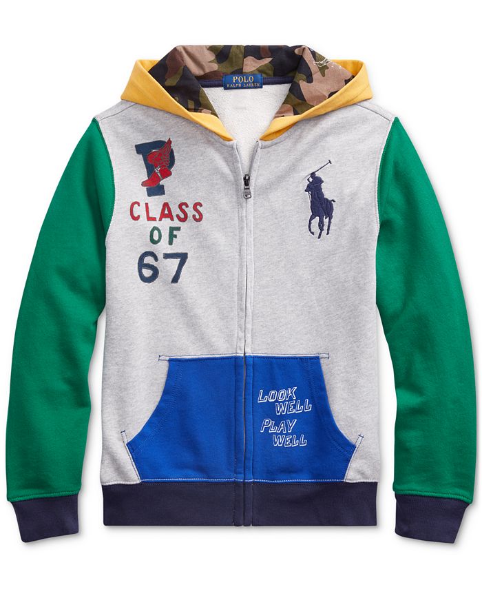 Polo Ralph Lauren Big Boys Class of 67 Knit Sweatshirt - Macy's