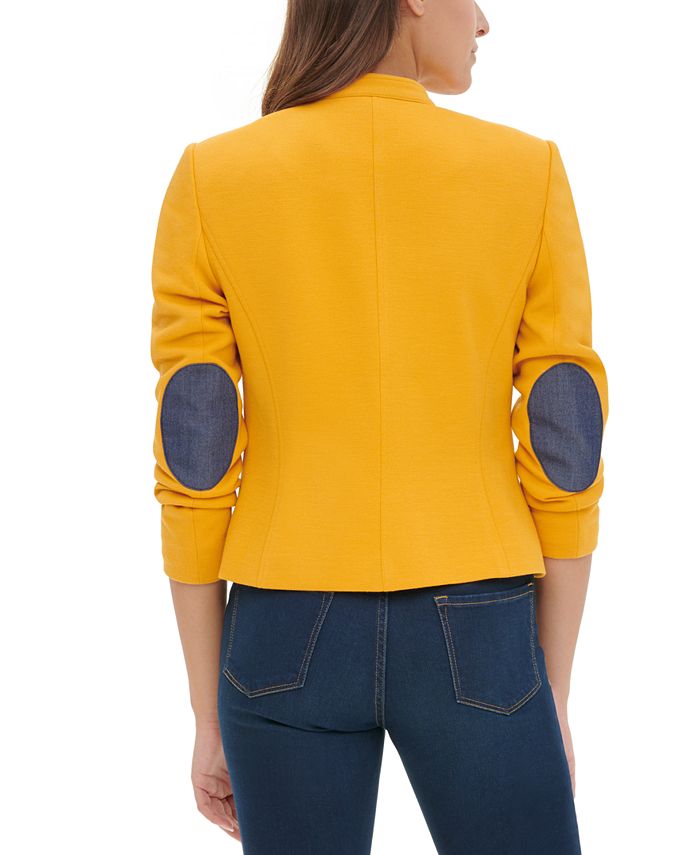 Tommy Hilfiger Zippered Elbow-Patch Jacket - Macy's