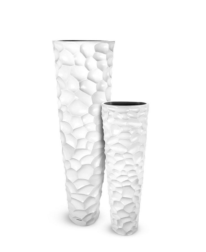 Le Present Lux Textura Fiberglass Planter 60" - Macy's