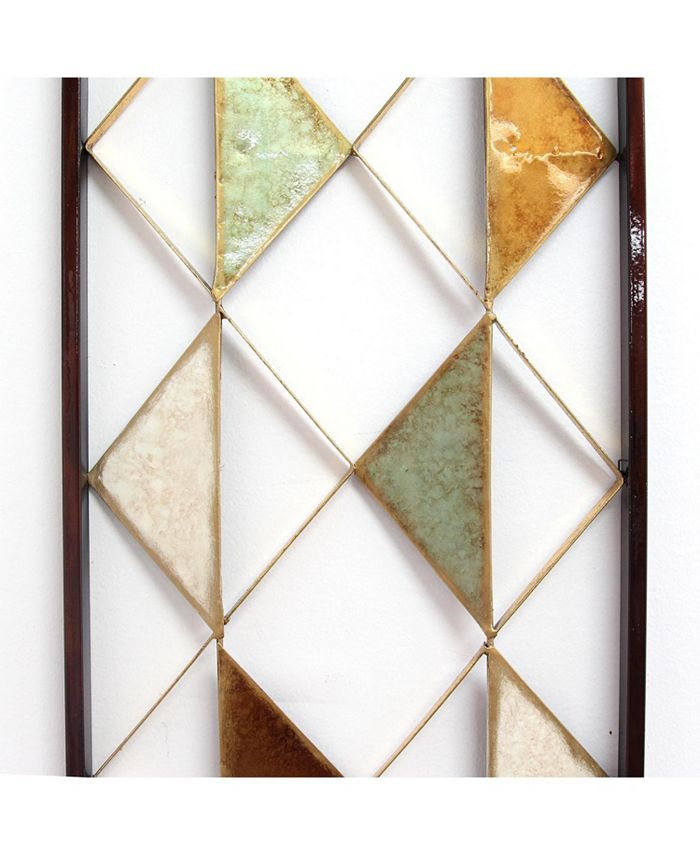 Stratton Home Décor Stratton Home Decor Multi Triangle Panel Wall Decor ...