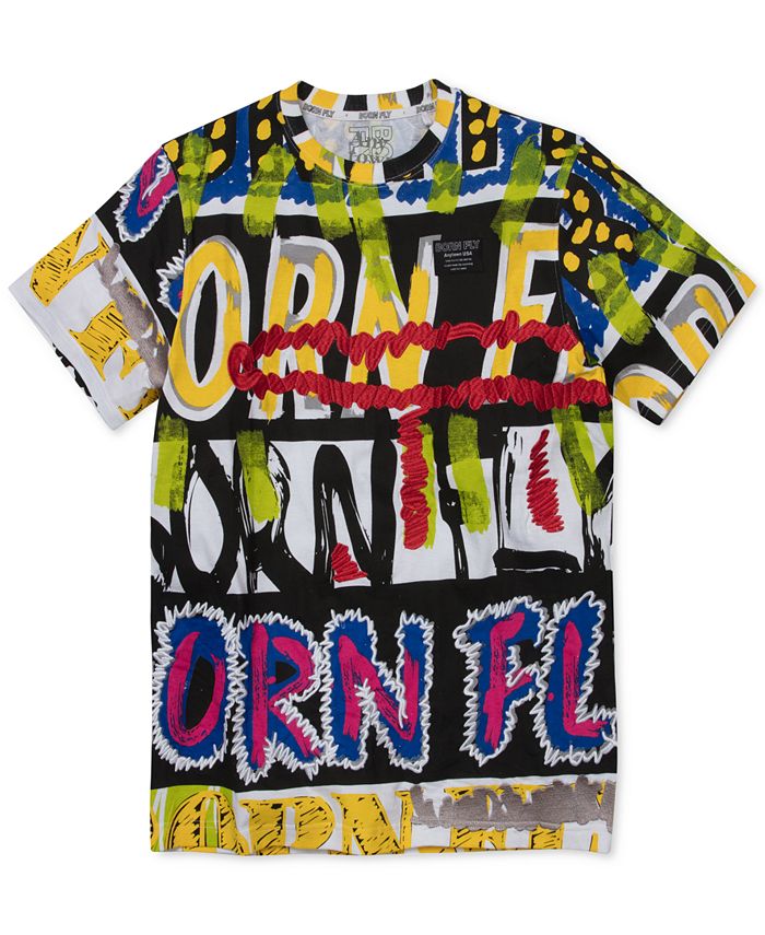 Born Fly Men's Slim-Fit Graffiti T-Shirt - Macy's