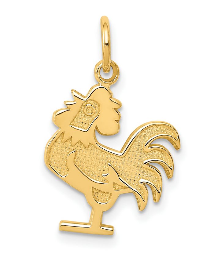 Macy's Rooster Charm in 14k Yellow Gold - Macy's