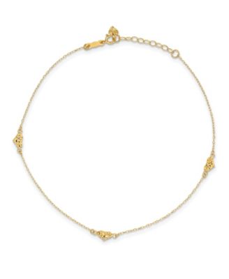 14k gold anklet macy's store