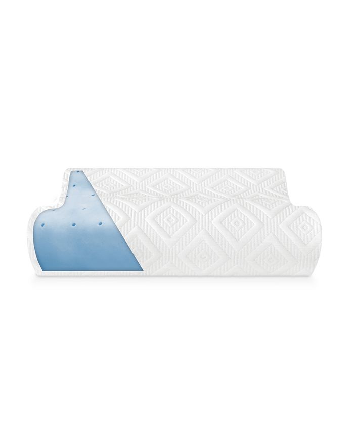 SensorGel Contour Memory Foam Pillow for Side and Back Sleepers - Macy's
