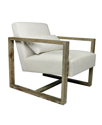 Moti Nash Arm Chair with Solid Oak Frame - Macy's