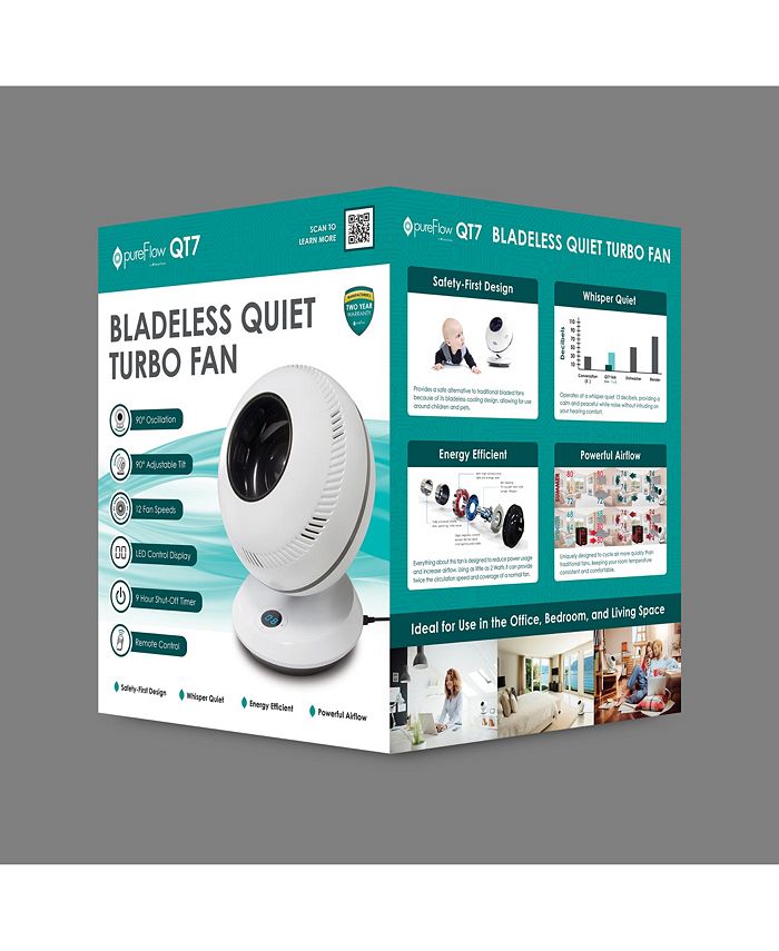 GreenTech Environmental Pureflow QT7 Quiet Turbo Bladeless Fan - Macy's