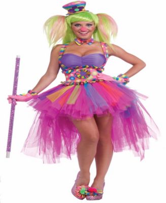 Buy Seasons Women's Tutu Lulu The Clown Costume - Macy's