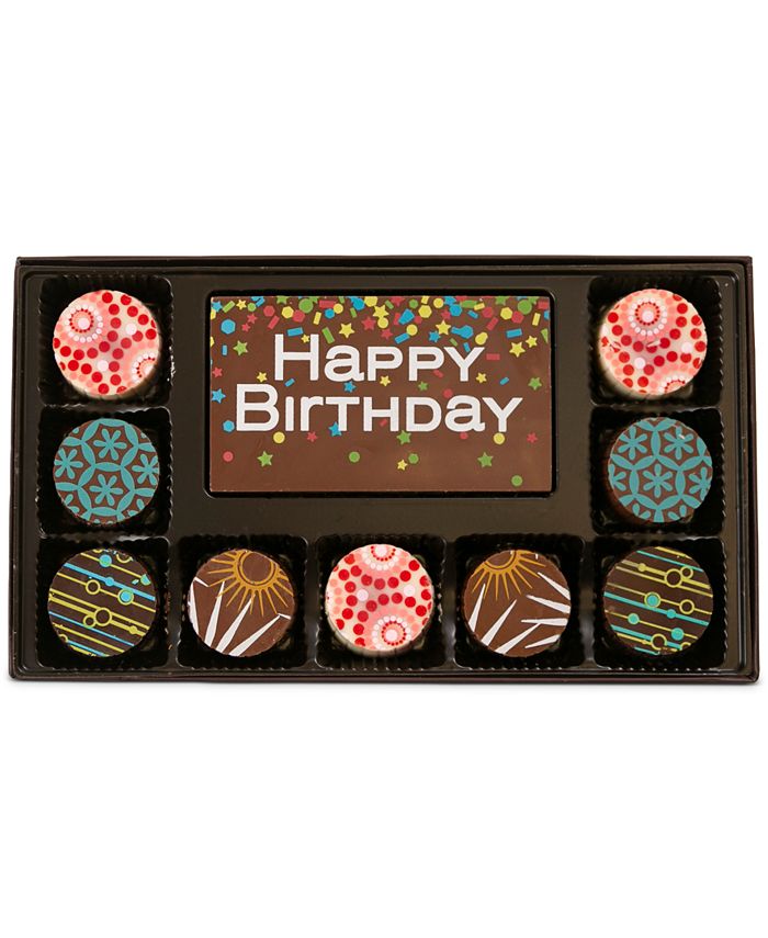 Chocolate Works 10-Pc. Birthday Gourmet Chocolate Truffles - Macy's