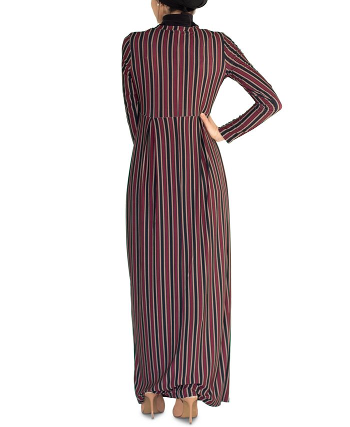 Verona Collection Siena Striped Maxi Dress - Macy's