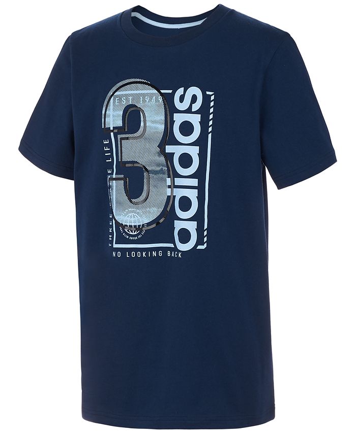 adidas Big Boys Logo Box Cotton T-Shirt - Macy's