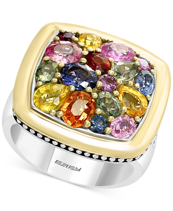 EFFY Collection EFFY® Multi-Sapphire Cluster Ring (4-3/8 ct. t.w.) in ...