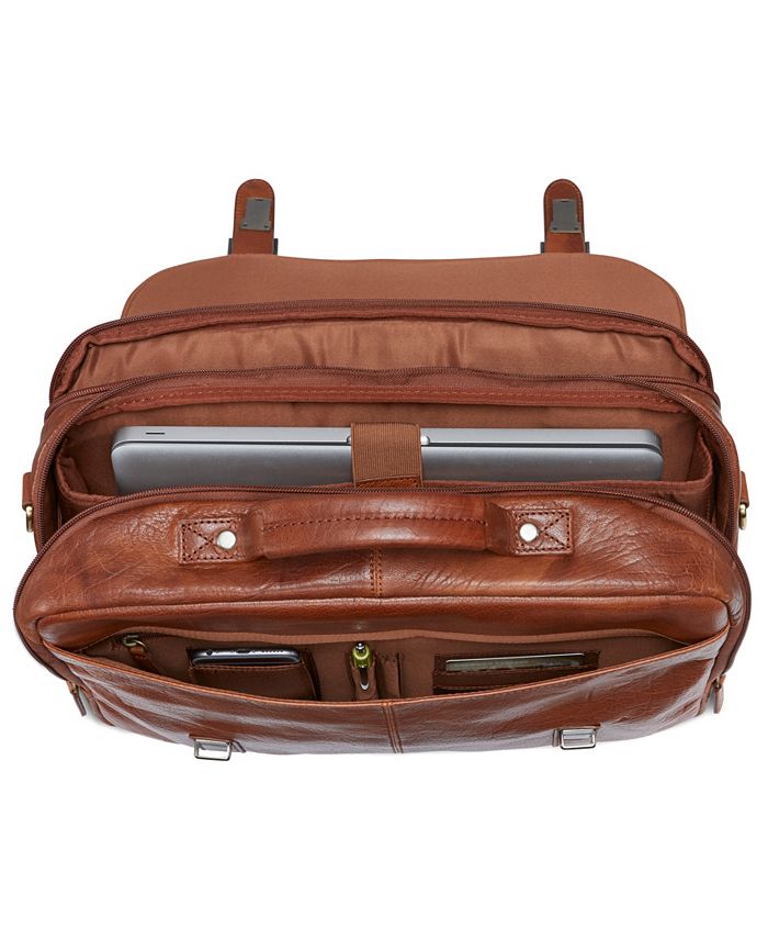 Mancini Arizona Collection Porthole Laptop/ Tablet Briefcase - Macy's