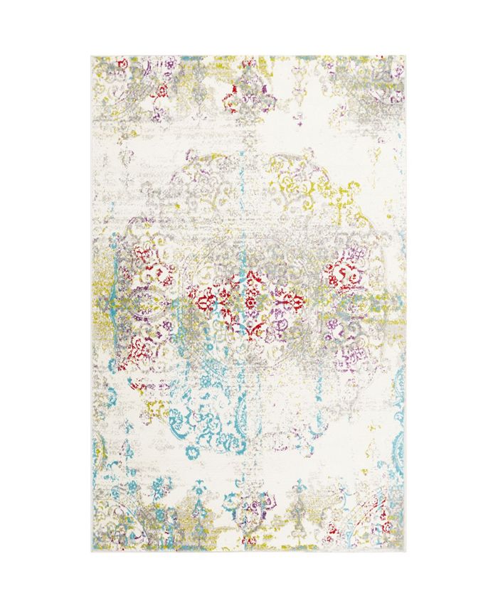 Global Rug Designs Jano JAN02 Ivory 5'2" x 7'2" Area Rug - Macy's