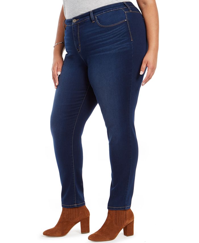 Style And Co Plus Size Mid Rise Curvy Skinny Jeans Created For Macys