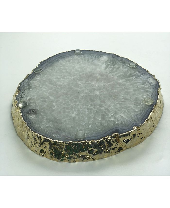 Nature's Decorations - Thick Large Agate Trivet - Macy's