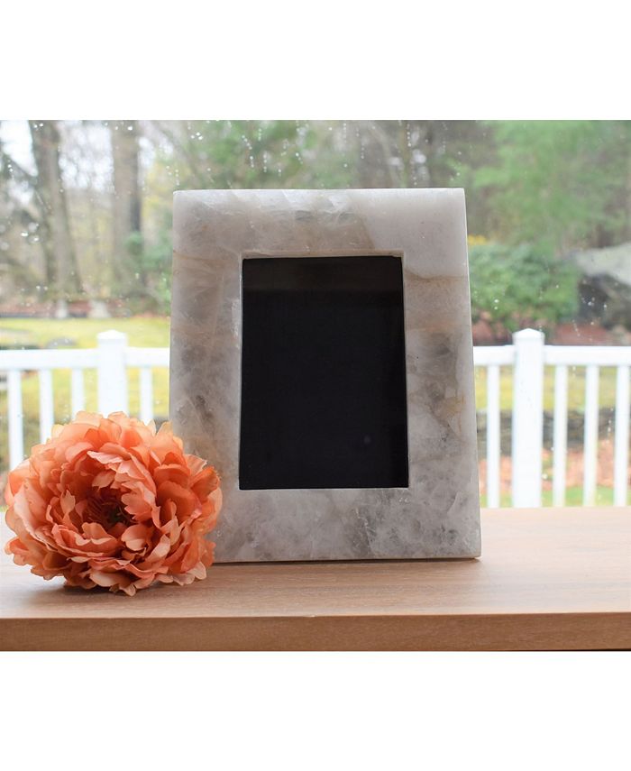 Nature's Decorations - 10" H x 8" W Quartz Agate Picture Frame - Macy's