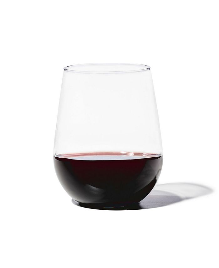 TOSSWARE Reserve 16oz Stemless Wine Glasses Set of 4 - Macy's