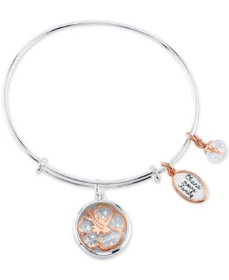 Disney Lilo and Stitch Shaker Bangle Bracelet in Two-Tone Stainless ...