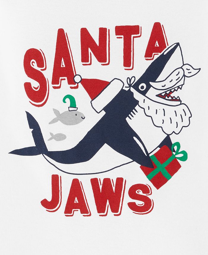 Carter's Little & Big Boys 2-Pc. Santa Jaws Pajamas Set - Macy's