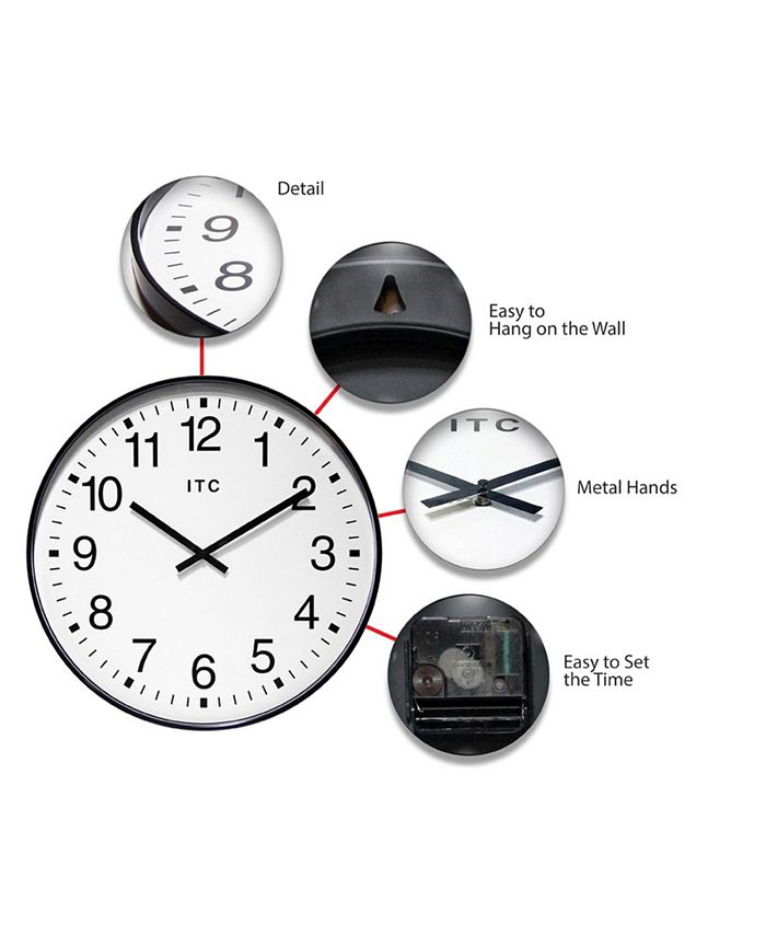 Infinity Instruments Round Wall Clock - Macy's