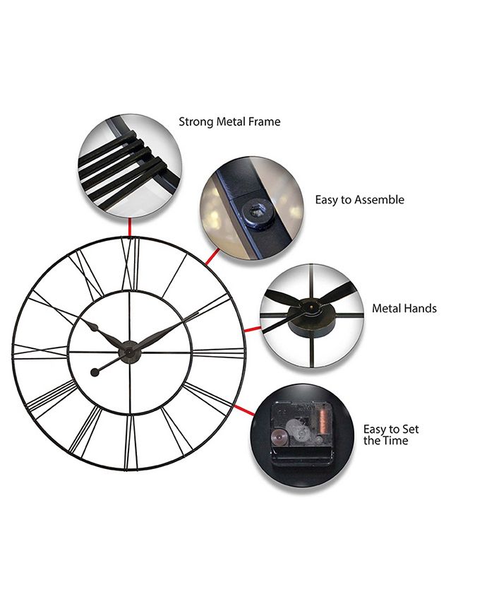 Infinity Instruments Round Wall Clock - Macy's