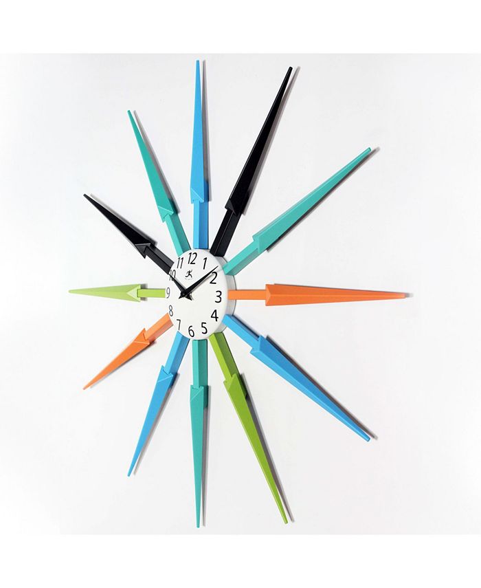 Infinity Instruments Sunburst Wall Clock - Macy's