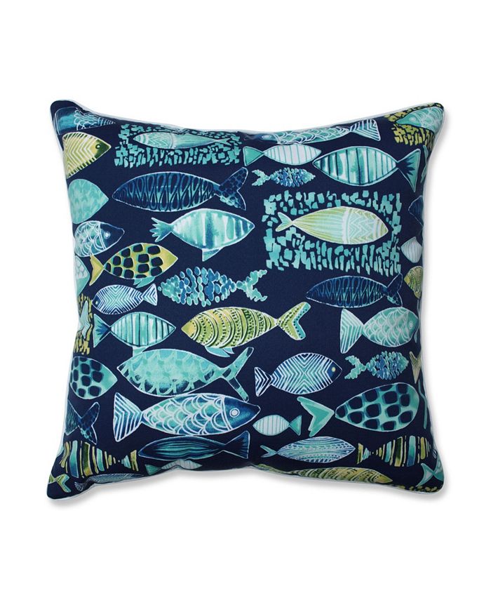 Pillow Perfect Hooked 25" Outdoor Floor Pillow - Macy's