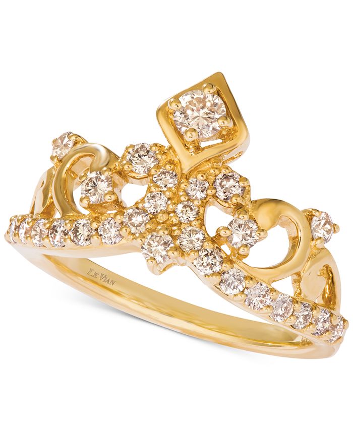 Le Vian Nude Diamond™ Tiara Ring (3/4 ct. t.w.) in 14k Gold & Reviews ...