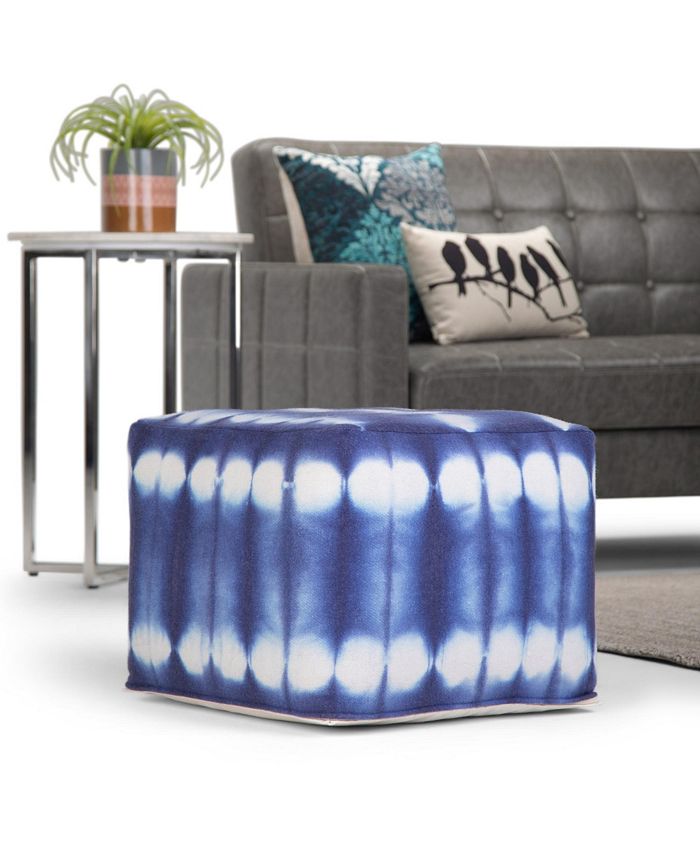 Simpli Home Xavier Square Pouf - Macy's