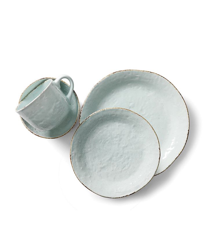 Laurie Gates Spoleto Green 16-Pc. Dinnerware Set - Macy's