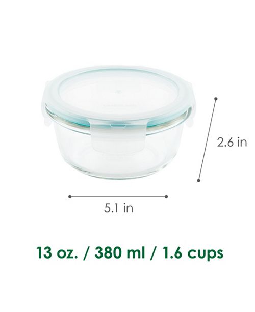 Lock n Lock Purely Better Glass 13-Oz. Round Food Storage Container ...