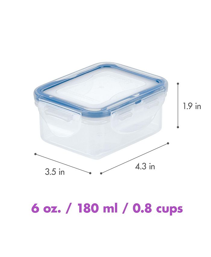 Lock n Lock Easy Essentials 6-Ounce Rectangular Food Storage Container ...