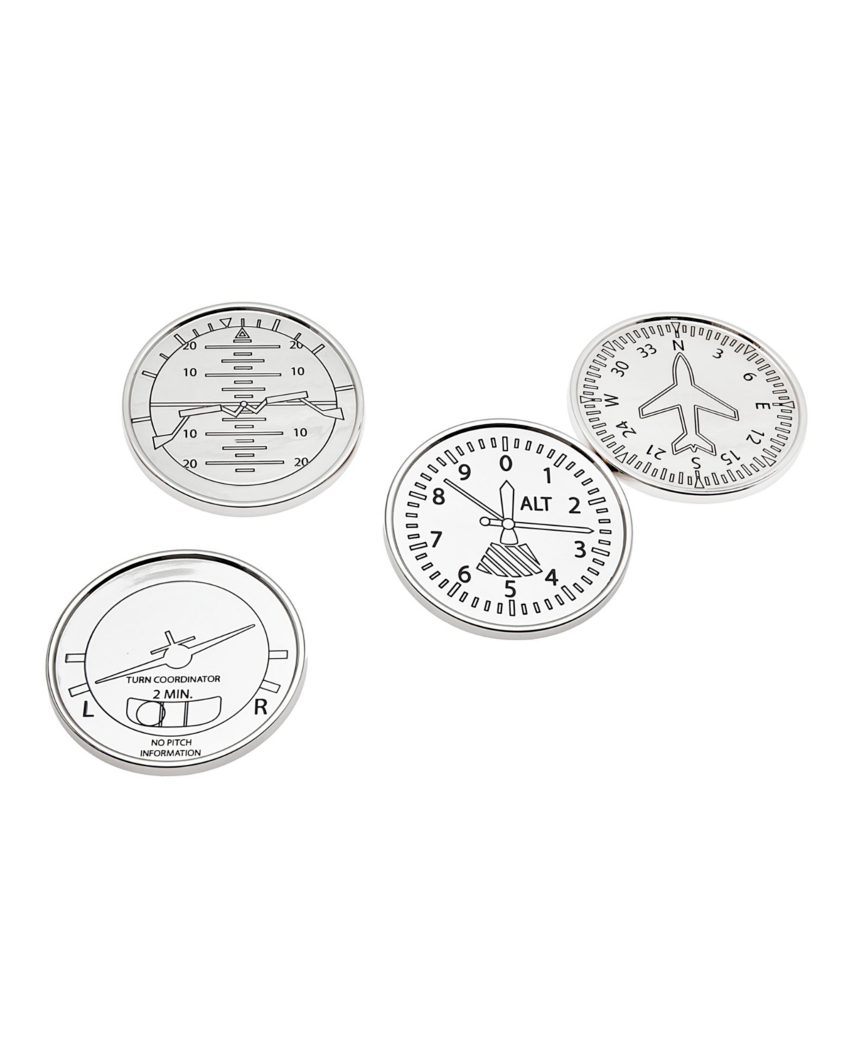Click here for Godinger Airplane Coasters  Set of 4 - Platinum prices