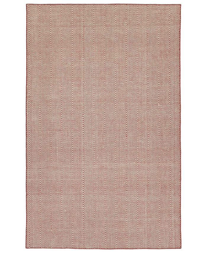 Kaleen Ziggy ZIG01-99 Coral 3' x 5' Outdoor Area Rug - Macy's