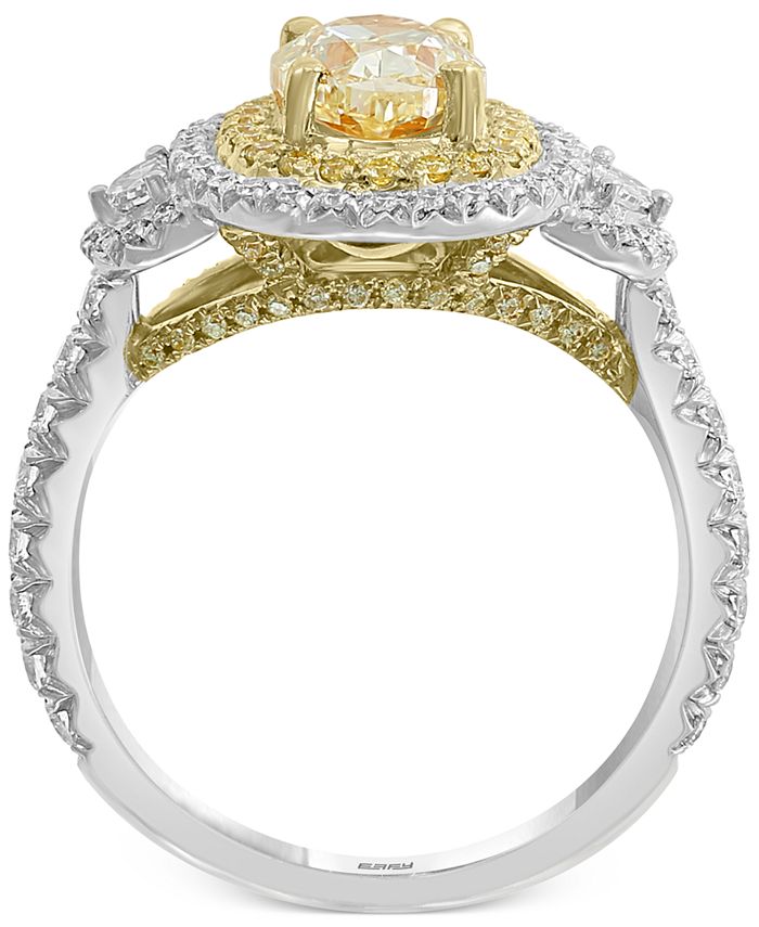 EFFY Collection EFFY® HEMATIAN Diamond Halo Ring (2-3/8 ct. t.w.) in ...