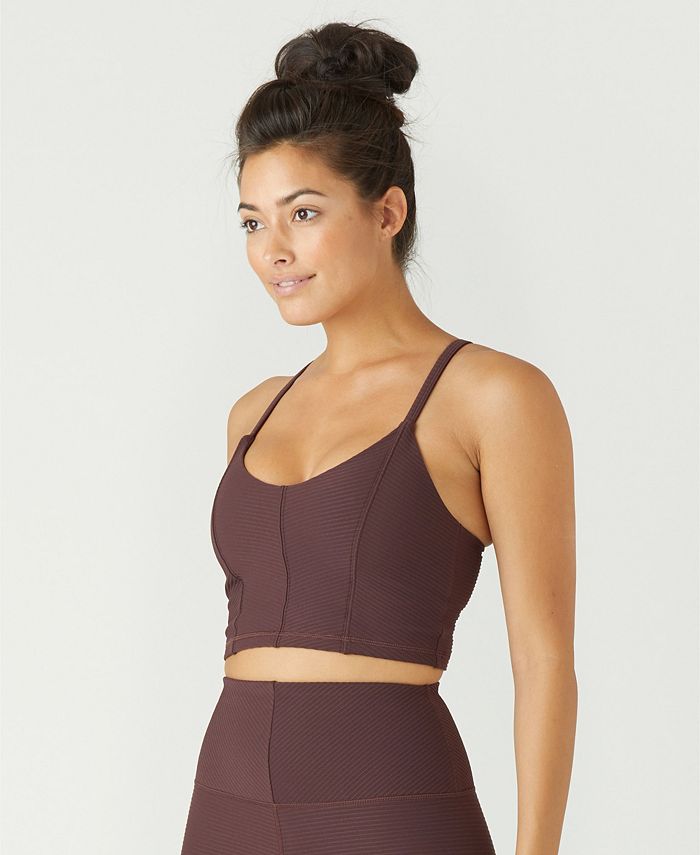 Glyder Ribbed Charge Sports Bra - Macy's