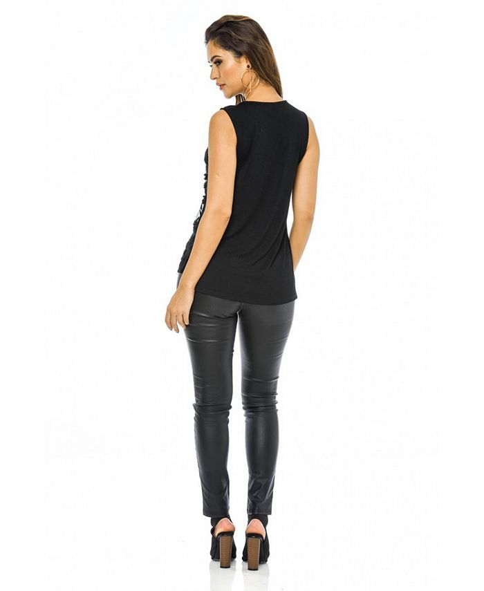 AX Paris Women's Lace Front Top - Macy's