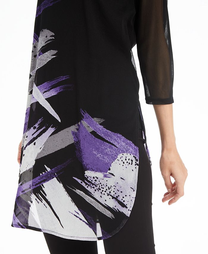 Alfani Petite Printed Super Tunic, Created For Macy's - Macy's