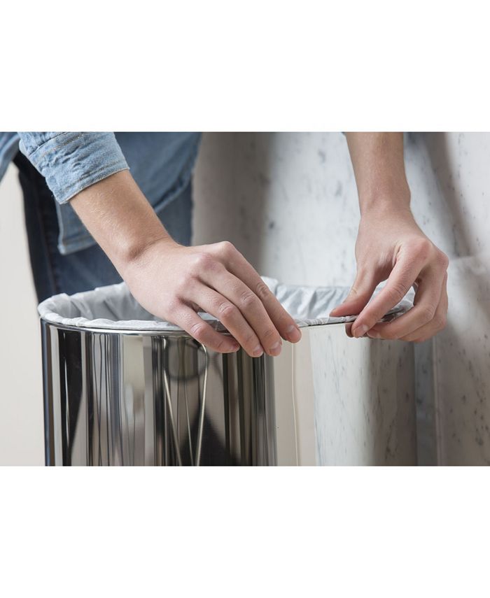 Hamilton Beach Brushed Stainless Steel Motion Sensor 2 Piece Trashcan ...