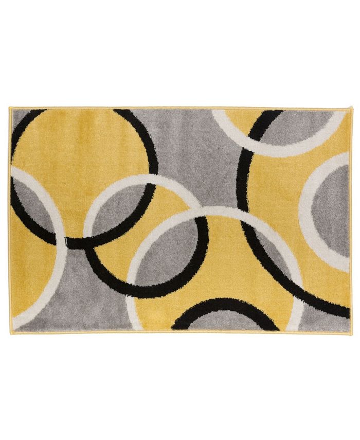 Main Street Rugs Alba Alb368 Yellow 2' x 3' Area Rug - Macy's