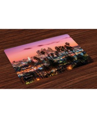 Ambesonne United States Place Mats, Set of 4 - Macy's