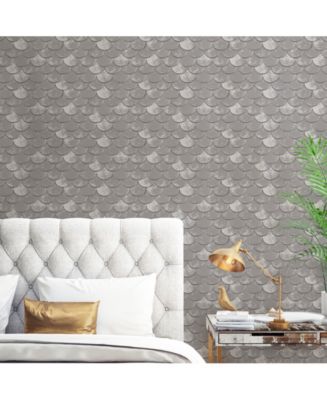 Genevieve Gorder for Tempaper Pewter Brass Belly Self-Adhesive ...