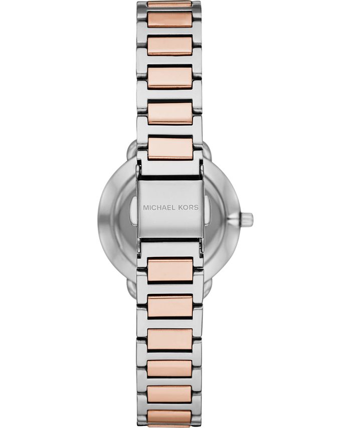 Michael Kors Women's Petite Portia Two-Tone Stainless Steel Bracelet ...