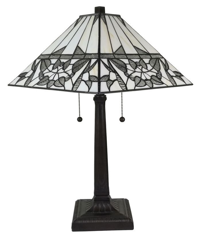 Amora Lighting Tiffany Style Mission Table Lamp - Macy's