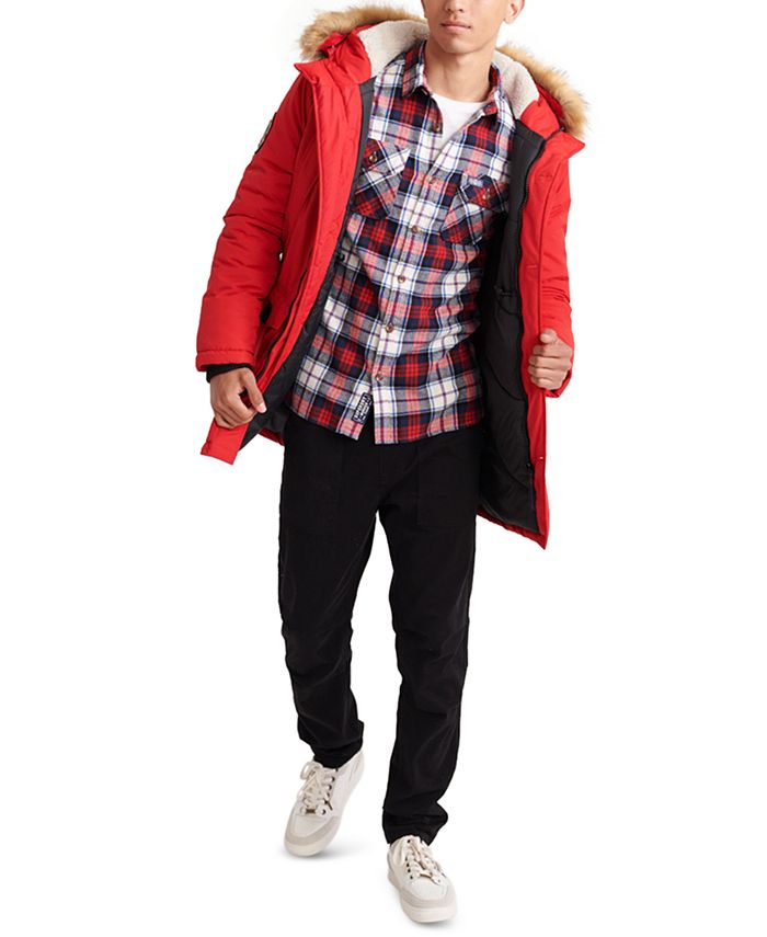 Superdry Men's Everest Hooded Parka - Macy's
