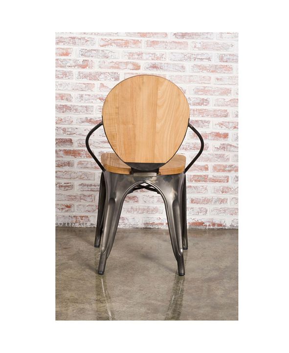 Fine Mod Imports Metal Dining Chair & Reviews - Furniture - Macy's