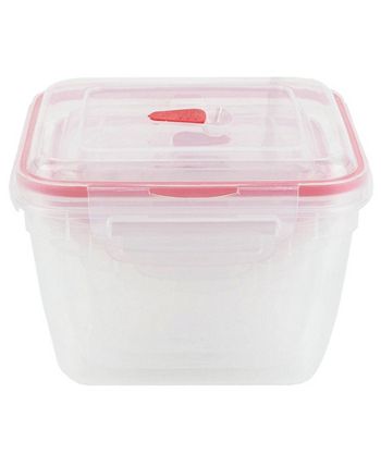 Home Basics HDS Trading Locking Square Plastic Food Storage Containers ...