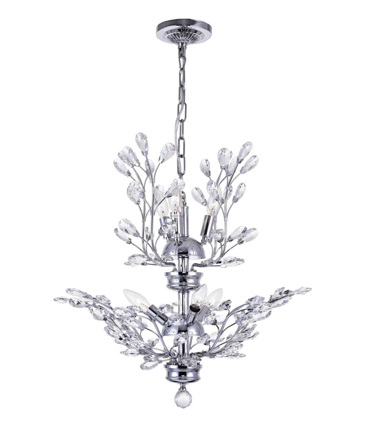 Click here for Cwi Lighting Ivy 6 Light Chandelier - Chrome prices