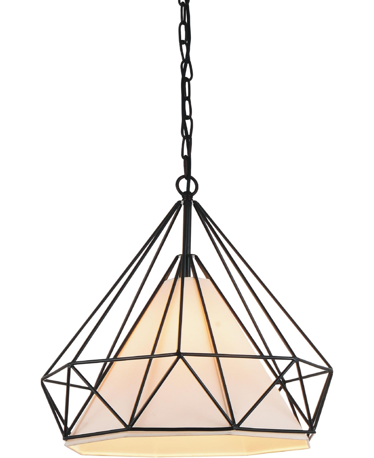 Click here for Cwi Lighting Diamond 1 Light Chandelier - Black prices