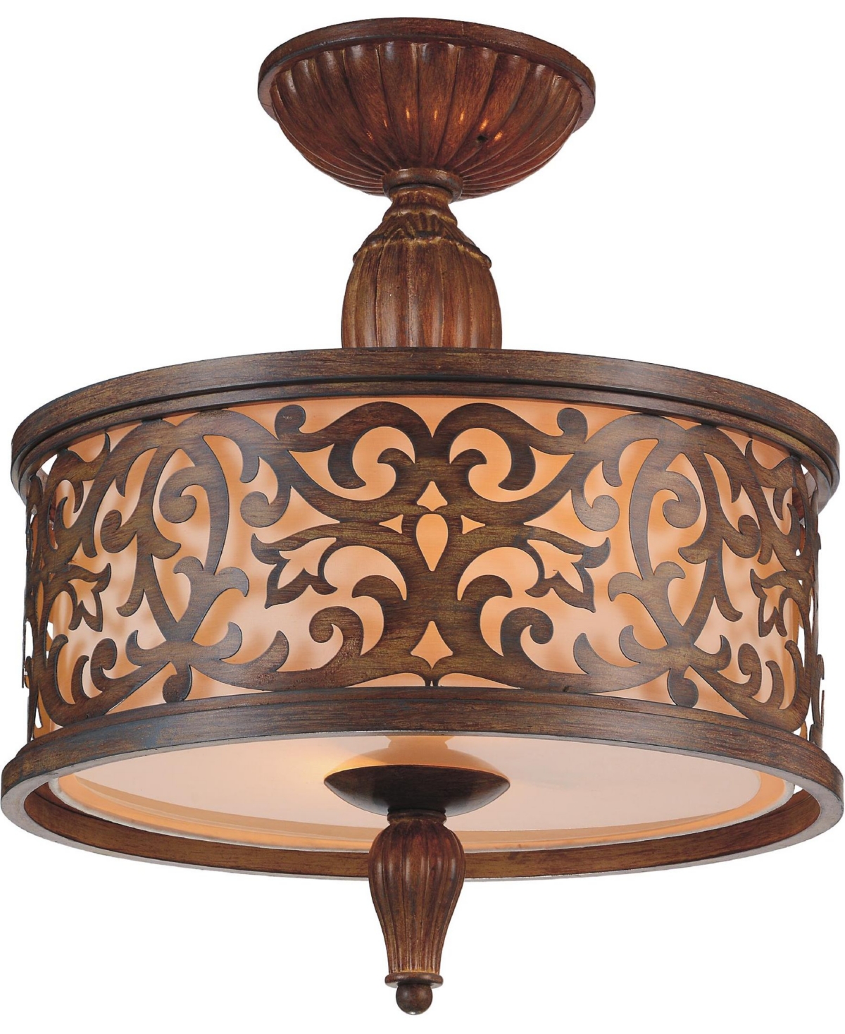 Click here for Cwi Lighting Nicole 3 Light Flush Mount - Dark Bro... prices